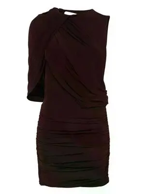 Magda Butrym Asymmetric Draped Mini Dress