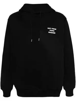 Drole De Monsieur Not From Paris Madame" Hoodie - Black
