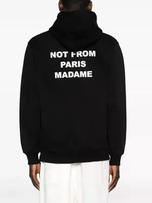 Drole De Monsieur Not From Paris Madame" Hoodie - Black
