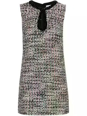 SELF-PORTRAIT Paillette-embellished Bouclé Dress