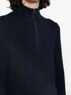 BOSS Zip-up Cotton Jumper