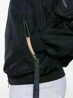 SAVE THE DUCK Zip-up Bomber Jacket - Black