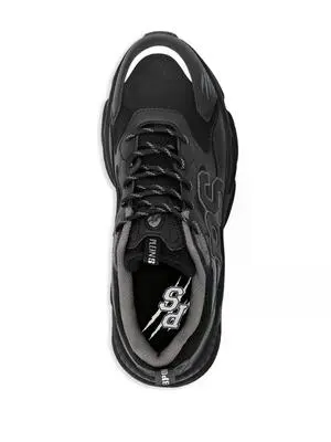 PLEIN SPORT Lo-top Logo-patch Sneakers - Black