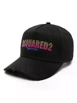 Dsquared2 Logo-print Cotton Baseball Cap - Black