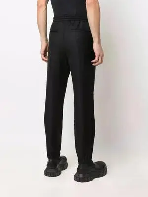 Alexander McQueen Straight-leg Wool-blend Track Pants