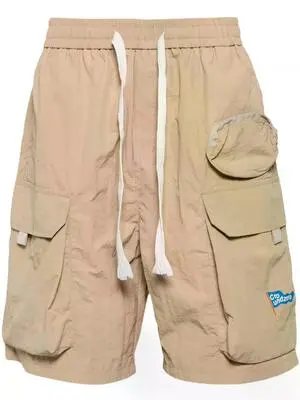GROUND ZERO Flag Logo Printed Cargo Shorts