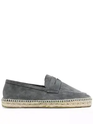 Manebí Hamptons Suede And Raffia Loafers
