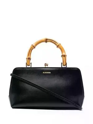 JIL SANDER Goji Bamboo-handle Mini Bag - Black