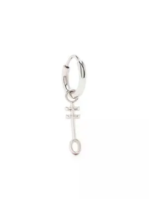 CAPSULE ELEVEN Nefer-symbol Hoop Earring - Silver
