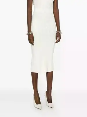 MUGLER Boning-detail Midi Skirt