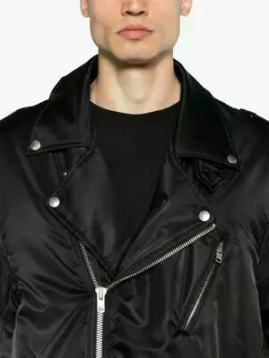 MAISON MARGIELA Belted Padded Biker Jacket - Black