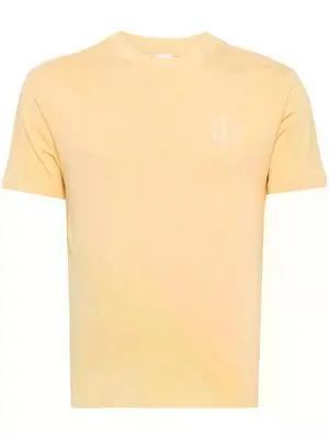 GROUND ZERO Logo-print Cotton T-shirt - Yellow