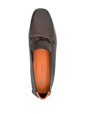 Santoni Leather Loafers