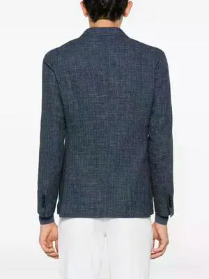 Tagliatore Peak-lapels Double-breasted Blazer - Blue