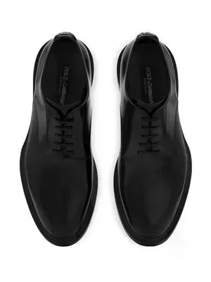 Dolce & Gabbana Interlocking Dg Plaque Derby Shoes