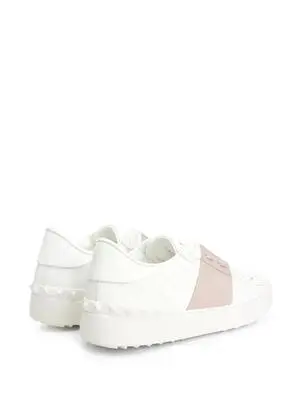 Valentino Garavani Calfskin Leather Studded Sneakers - White