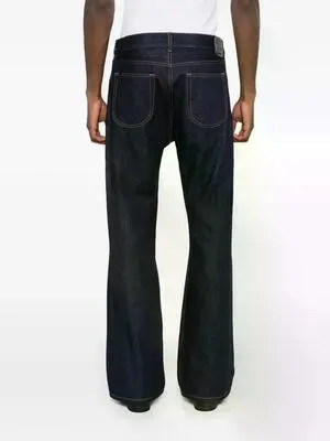 Off-White Logo-embroidered Flared Jeans