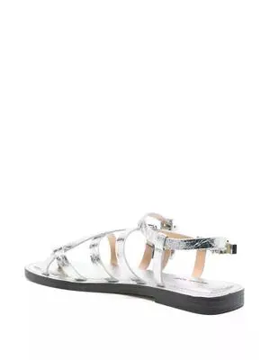 Michael Kors Tone Buckled Strappy Open-toe Sandals