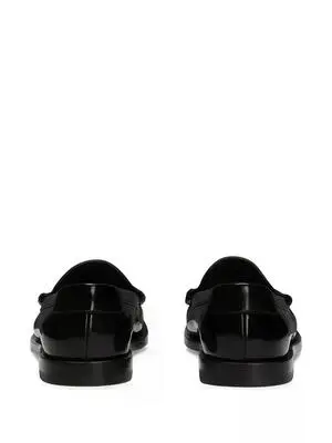 Dolce & Gabbana Logo-plaque Leather Loafers