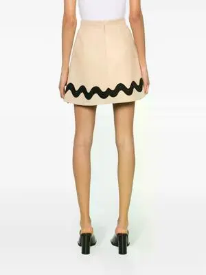 PATOU Wave Tweed Mini Skirt