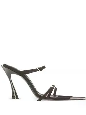 MUGLER Fang 95mm Leather Sandals