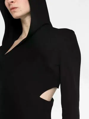 Versace Cut-out Hooded Maxi Dress