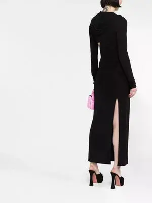 Versace Cut-out Hooded Maxi Dress