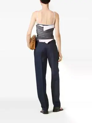 Miu Miu Boat-neck Top - Grey