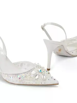 Rene Caovilla Cinderella 80mm Leather Pumps