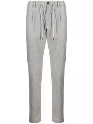 Eleventy Mélange-effect Tapered Trousers