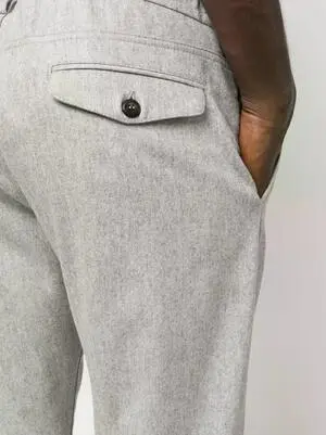 Eleventy Mélange-effect Tapered Trousers