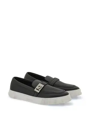 FERRAGAMO Gancini Buckle Hybrid Sneakers - Black