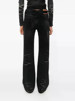 Y/project Wrap Belt Flared Jeans - Black