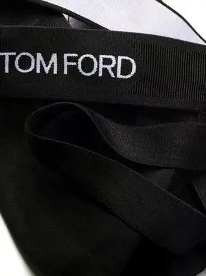 TOM FORD Logo-waistband Briefs - Black