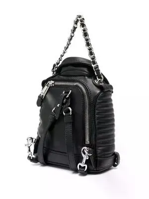 Moschino Biker Leather Backpack