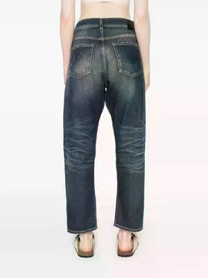 R13 Crossover Distressed Jeans