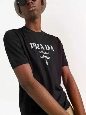 Prada Logo-intarsia Wool Sweater