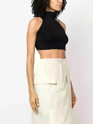 AERON Cropped High-neck Top