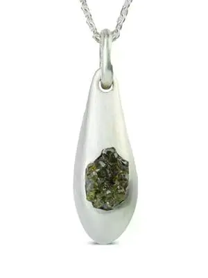 PARTS OF FOUR Sterling Chrysalis Necklace With Gemstone - Silver