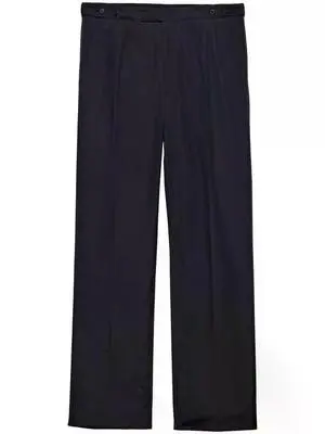 Prada Wide-leg Cotton Trousers