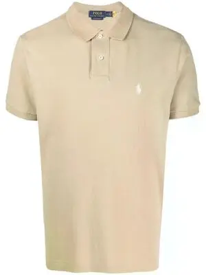 Polo Ralph Lauren Logo-embroidered Polo Shirt - Neutrals