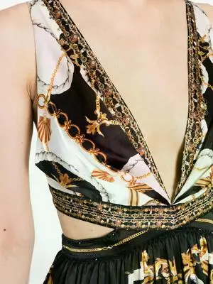Camilla Cut-out Silk Dress