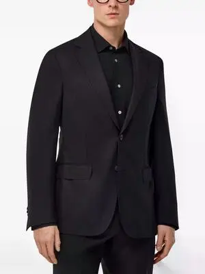 Boggi Milano Virgin Wool Blazer With Notched Lapels