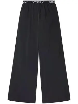 Off-White Elasticated Logo Waistband Loose Fit Trousers