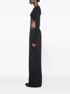 Off-White Elasticated Logo Waistband Loose Fit Trousers