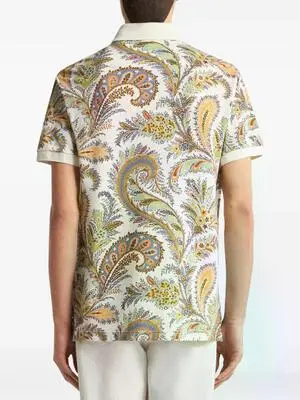 Etro Paisley-print Cotton Polo Shirt