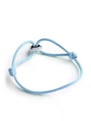 LOEV 14kt White Gold Eternity Diamond Bracelet - Blue