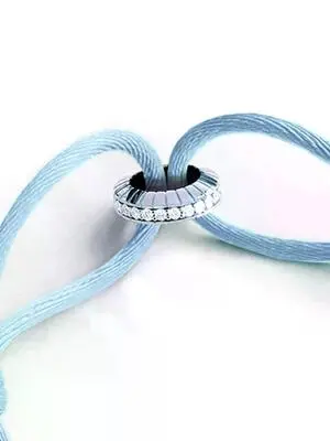 LOEV 14kt White Gold Diamond Pavé Pendant Bracelet - Blue
