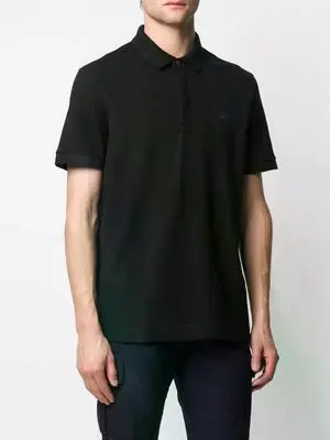 Lacoste Logo Patch Polo Shirt - Black