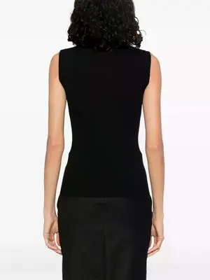 Sportmax Virgin Wool Tank Top - Black
